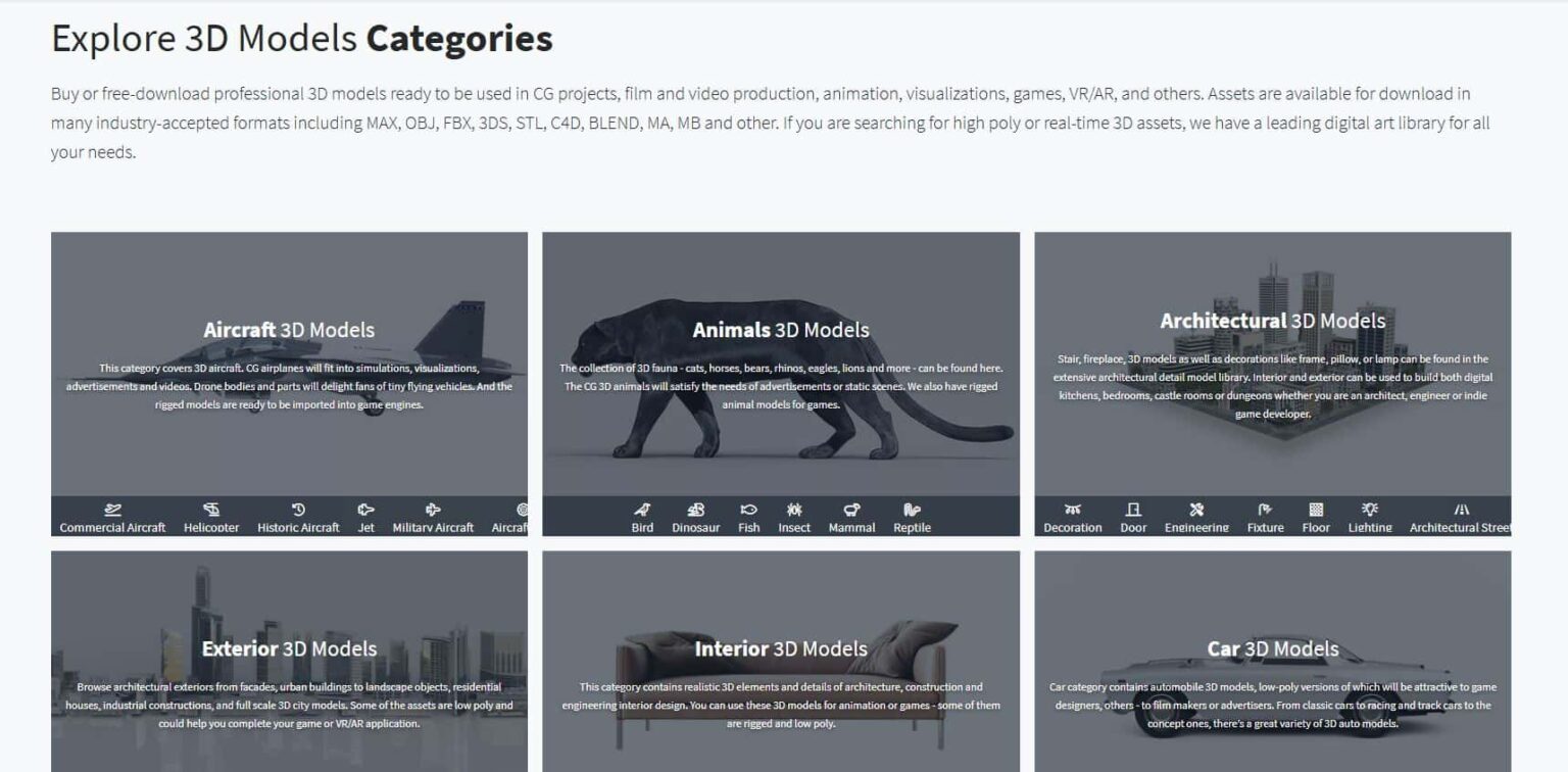 سایت CGTRADER | کسب درآمد دلاری از فروش مدل 3d - آکادمی تکانش